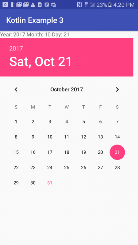 Create Datepicker In Kotlin Apps Developer Blog