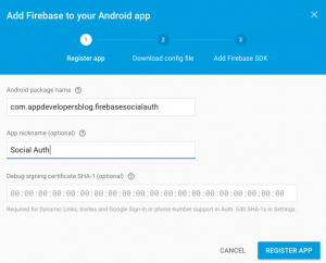 Firebase Social Authentication. Example in Kotlin. - Apps Developer Blog