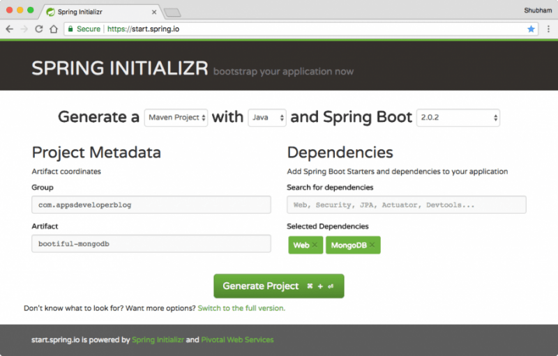 Spring Boot And Mongotemplate Tutorial With Mongodb Apps Developer Blog