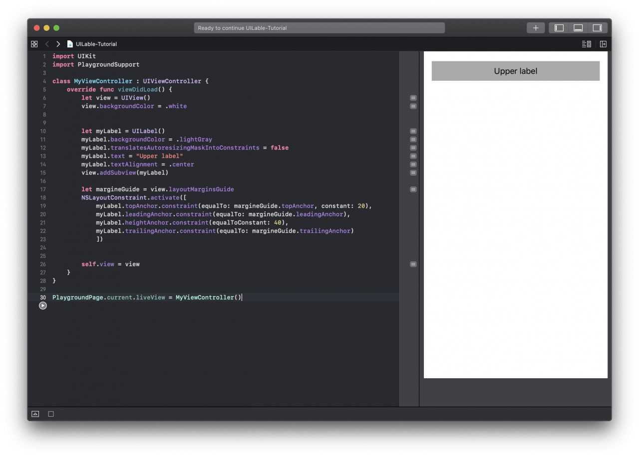 Create UILabel Programmatically in Swift - Apps Developer Blog Create UILabel Programmatically in Swift - Apps Developer Blog