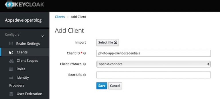 Keycloak: Create a New OAuth Client Application - Apps Developer Blog Keycloak: Create a New OAuth Client Application - Apps Developer Blog