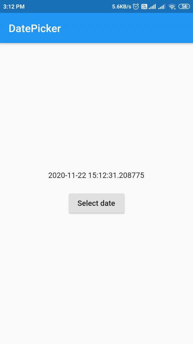 DatePicker Example In Flutter - Apps Developer Blog