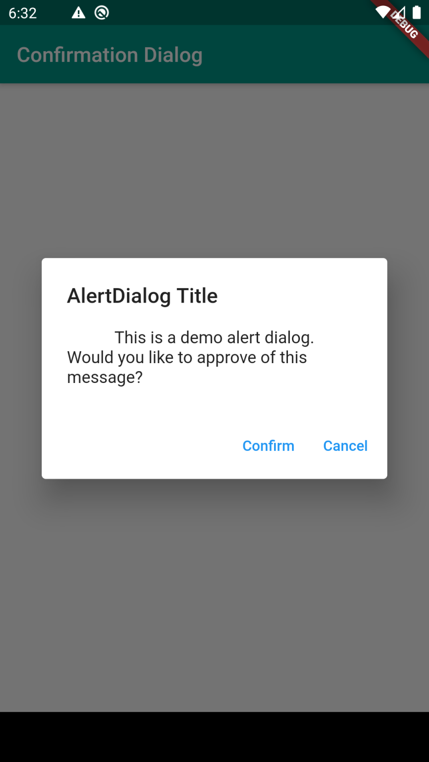 Confirmation Alert Dialog in Flutter - Apps Developer Blog