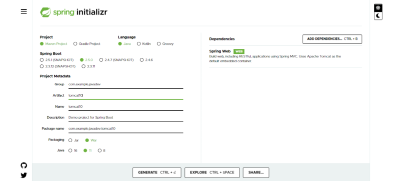 Deploy a Spring Boot App as a WAR to Tomcat 10 - Apps Developer Blog