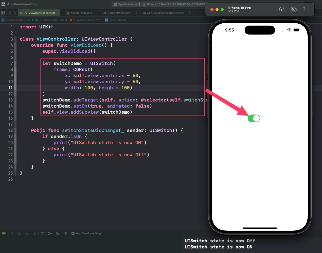 Create UISwitch in Swift Programmatically Create UISwitch in Swift Programmatically