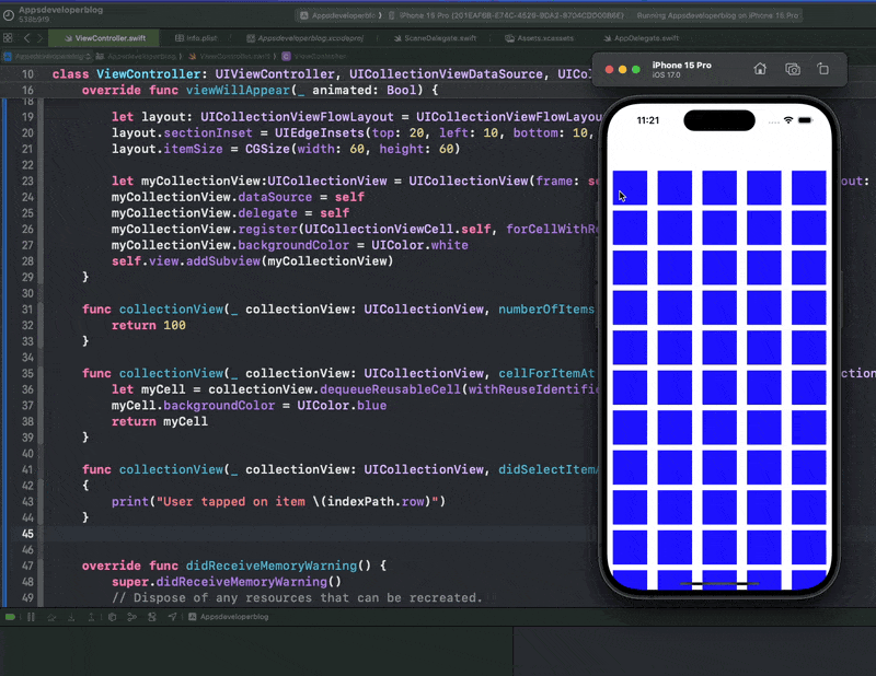 Create UICollectionView in Swift Programmatically - Apps Developer Blog